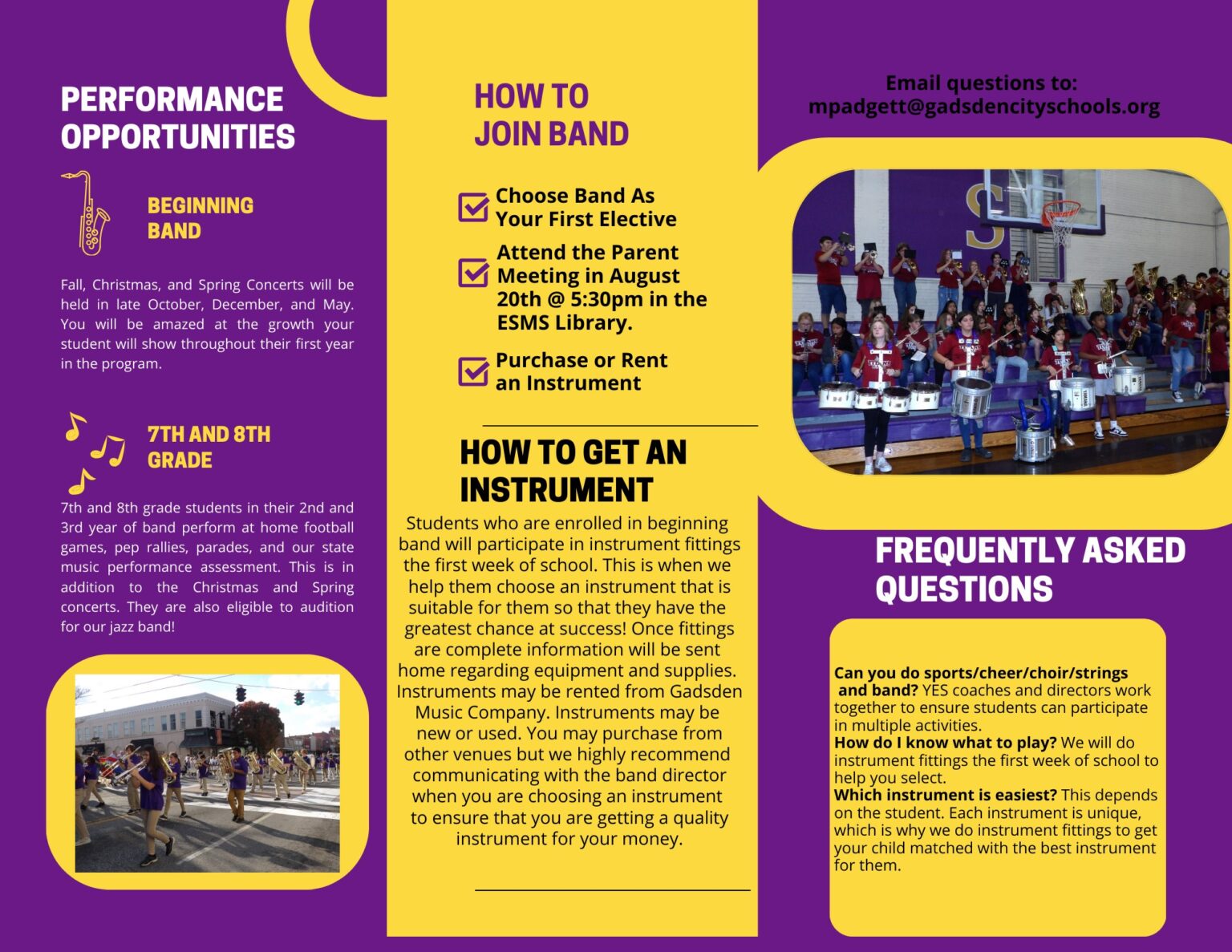 ESMS BAND Join the Fun! – Emma Samson Middle School