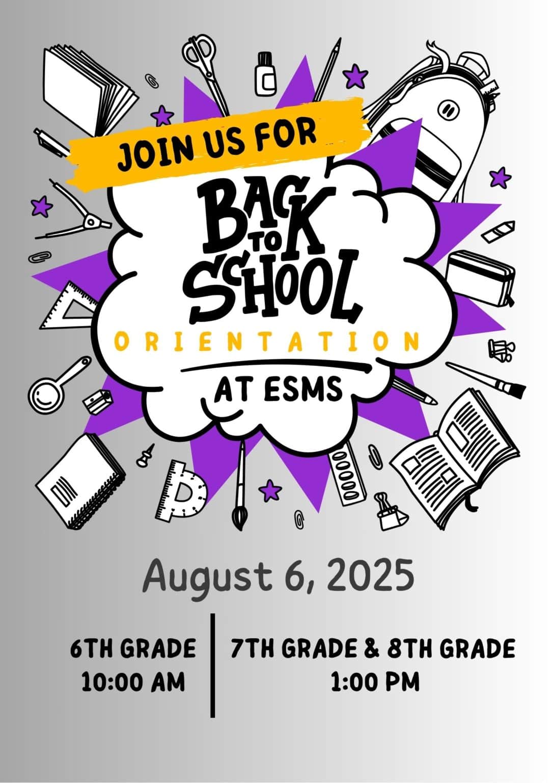 2025-2026 Orientation – Emma Samson Middle School
